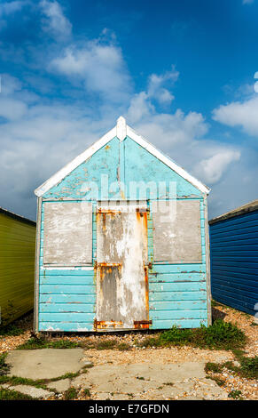 Old derelict beach hut on the coast Stock Photo - Alamy