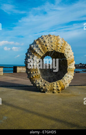 Mothership, sea urchin sculpture by Rachel Joynt 1999 at Dun Laoghaire ...