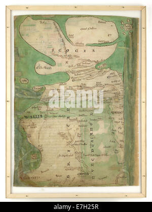 Map of Britain (c.1250) - Matthew Paris - STC255189 Stock Photo - Alamy