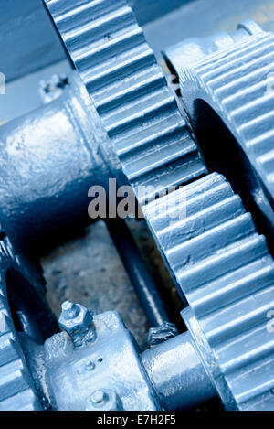 close up of large round gears with teeth Stock Photo - Alamy
