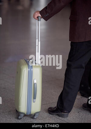 Frankfurt, Germany - September 18, 2014: people hurry to their gate in ...