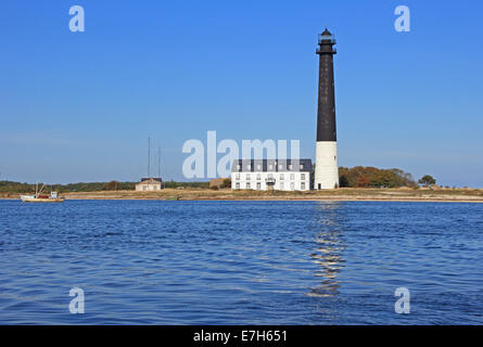 Beautiful Sorve lighthouse on a Sõrve poolsaar, a peninsula which forms ...