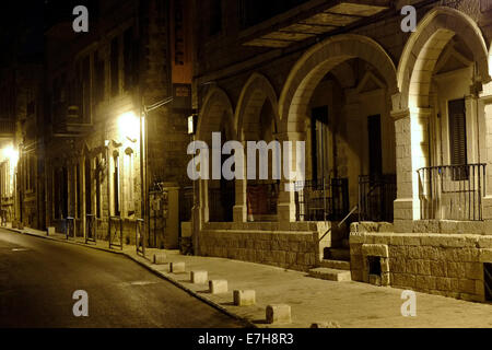 Street scene in Musrara neighbourhood also known by its Hebrew name ...