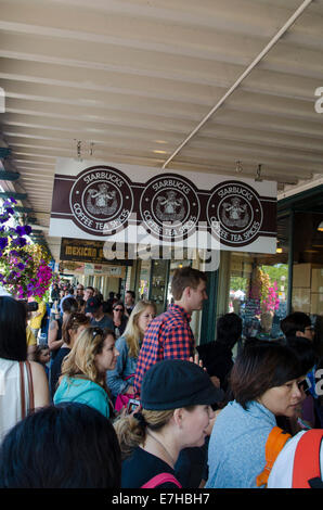 First ever Starbucks, Pike Place market, Seattle Stock Photo - Alamy