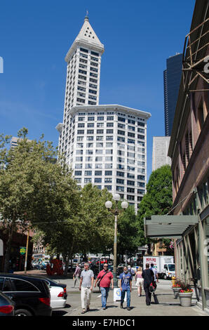 The Smith building, Seattle Stock Photo - Alamy