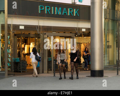 Entrance to the Primark store in Cologne, Germany with women entering ...