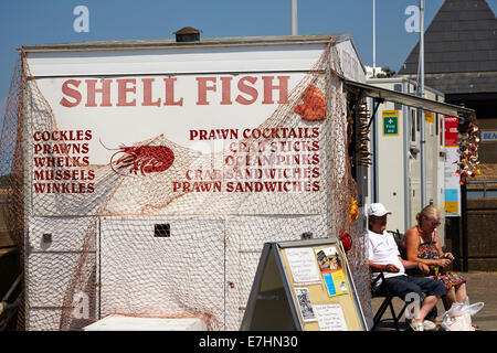 Shellfish stall, Burnham On Sea, Somerset, England, UK Stock Photo - Alamy