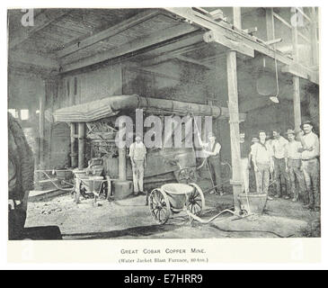 An 1899 illustration of the Great Cobar Copper Mine in New South Wales ...
