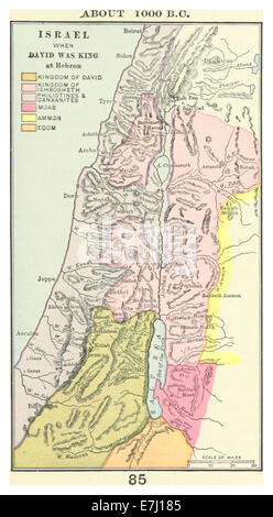 An 1899 illustration and map from *MACCOUN*, showing Jebus, the ancient ...