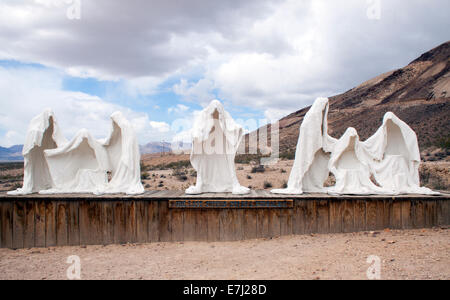 Ghostly “Last Supper” sculpture of the Apostles in the abandoned town ...