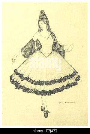 This 1925 collotype reproduction by Sheringham features a map and ...