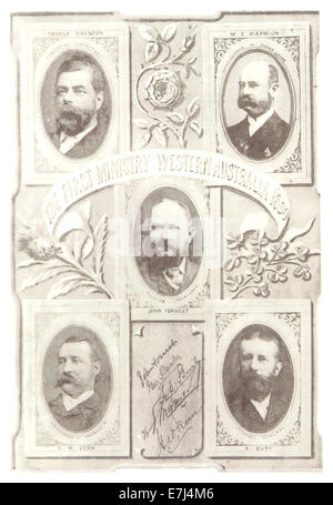This 1892 illustration depicts the First Ministry of Western Australia ...