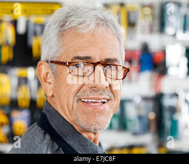 Salesman Working In Hardware Store Stock Photo - Alamy