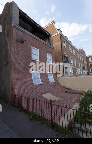 'From the knees of my nose to the belly of my toes', the house sliding ...