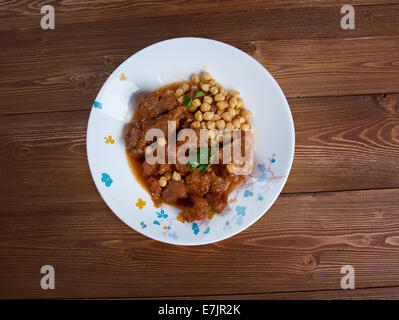 Chtitha Lham – Lamb in a Red Sauce.Algerian food Stock Photo - Alamy
