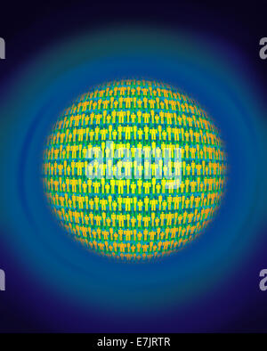 Abstract representation of the digital world Stock Photo - Alamy