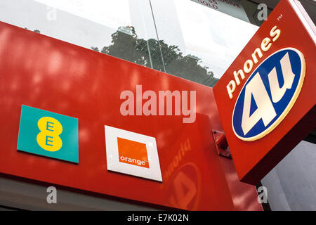 Phones 4U in Sheffield South Yorkshire England Stock Photo - Alamy