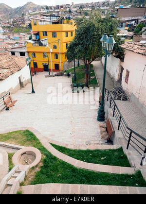 Calle Conception in the Santa Ana Barrio (district) - Cusco Peru Stock ...