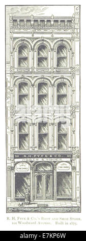 An 1884 illustration by Farmer showing the Detroit & Milwaukee Depot ...
