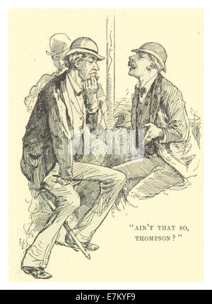 An 1883 illustration by Mark Twain, depicting a scene of swimming along ...