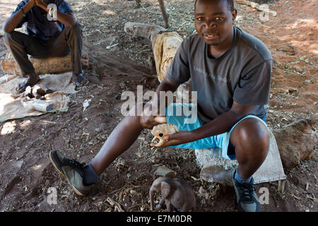 Crafts made in Mukuni Village and sold at the Mukuni Village curios ...