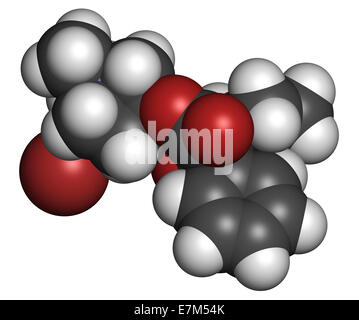 Glycopyrronium bromide (glycopyrrolate) COPD drug molecule. Has ...