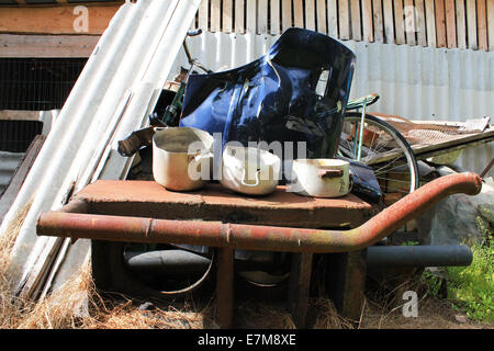 Old pot metal scrap Stock Photo - Alamy