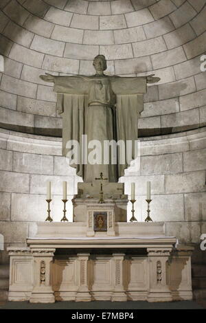 Crypt of the Basilica of "Sacré Coeur", city of Paris, french capital ...