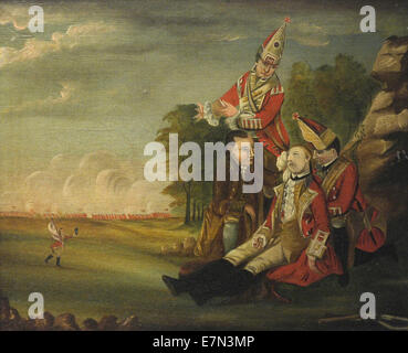 Death of General James Wolfe, Battle of Quebec (Battle of the Plains of ...