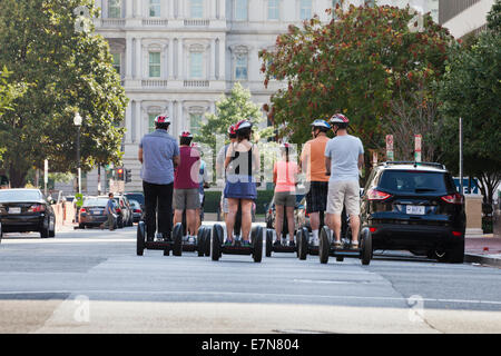 People on Segway tour - Washington, DC USA Stock Photo - Alamy