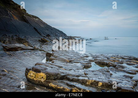 Crackington Haven north cornwall atlantic coast rock cliff geology ...