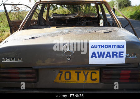 Police aware Sticker on car window Stock Photo - Alamy