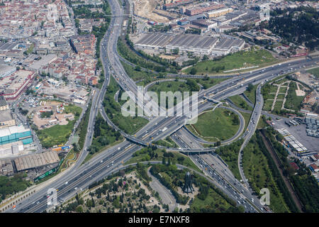 Expressways, highway, Istanbul, Topcular, Turkey, crossing, district ...