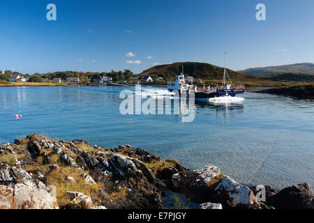 Cuan Ferry on Seil Island to Isle of Luing in Scotland Stock Photo - Alamy