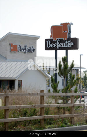 Beefeater restaurant signs UK Stock Photo - Alamy