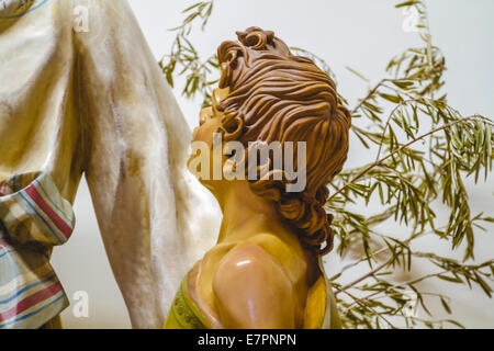 image of Jesus Christ with white mantle, worship and religion Stock ...