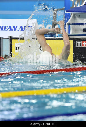 Balandin Dmitriy of Kazakhstan celebrates after the men's 200m ...