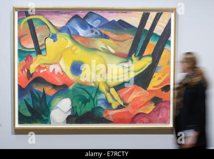 Yellow Cow, by Franz Marc, 1911, Solomon R. Guggenheim Museum ...