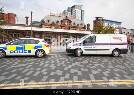 Slough, UK. 23rd Sep, 2014. Police attend an incident at Slough Railway ...