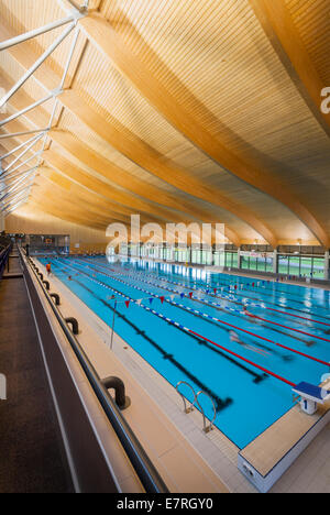 50 m swimming pool at Mountbatten Centre Portsmouth Stock Photo - Alamy