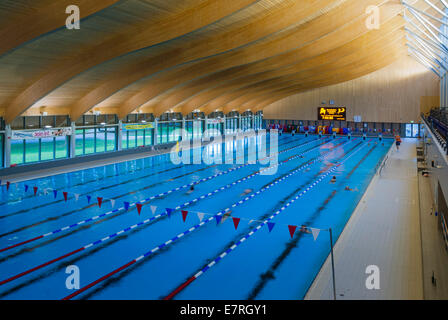 50 m swimming pool at Mountbatten Centre Portsmouth Stock Photo - Alamy