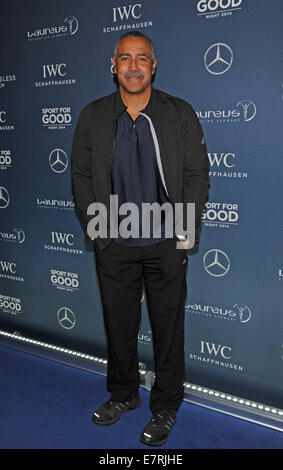 Daley Thompson, British former decathlete and his son Elliot ...