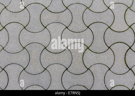 Concrete or cobble gray H Shaped pavement slabs or stones for floor ...