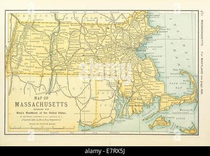 The 1891 map of Massachusetts provides a detailed view of the state’s ...