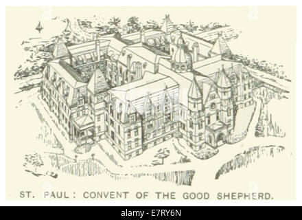This 1891 illustration of the Convent of the Good Shepherd in St. Paul ...