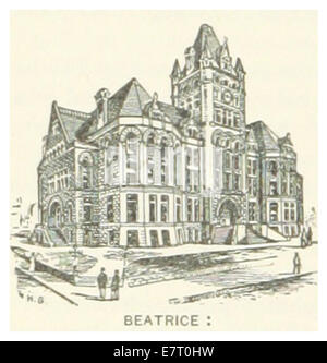 This 1891 sketch map depicts the courthouse in Wichita, Kansas ...
