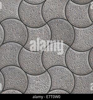 Gray Paving Stone in Wavy Form Stock Photo - Alamy