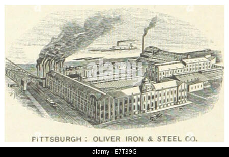 An 1891 illustration from Pittsburgh, showing the Hoopes & Townsend ...