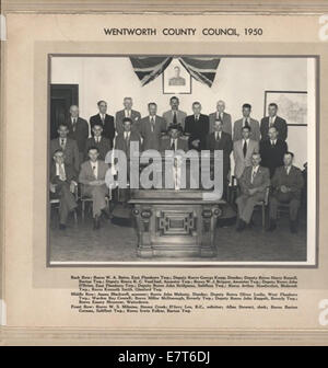 A photograph showing the Wentworth County Council in 1951. This image ...