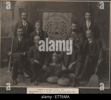 A photograph of the winners of the 1903 Ontario Tankard, a prestigious ...